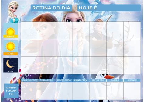 Quadro Rotina Diária Infantil Imantado Elo7 Produtos Especiais