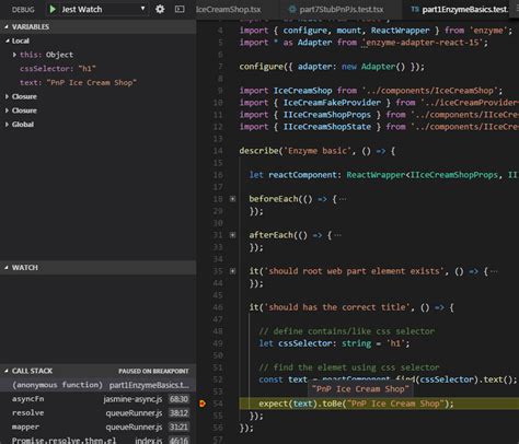 unit test your sharepoint framework solution with jest