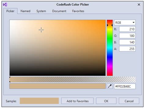 color picker coderush devexpress documentation