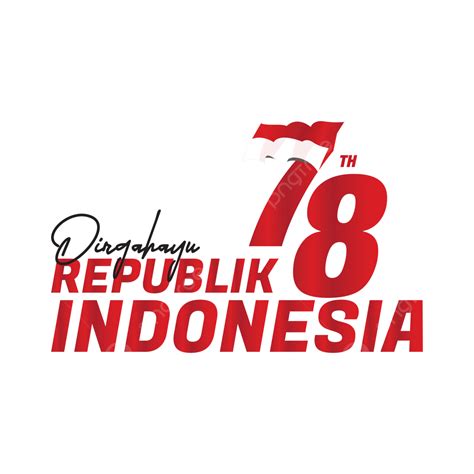 Official Logo Of Hut Ri 78th Happy Republic Indonesia 2023 Vector Hut