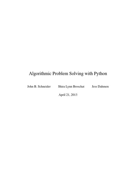 algorithmic problem solving with python bit parameter