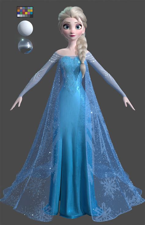 Artstation Disney Elsa 3d Model 2023 Ph