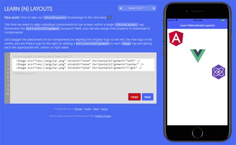learn nativescript layouts a tool for learning cross platform ios and