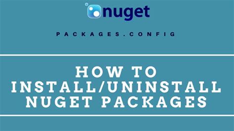 nuget package manager install and uninstall youtube