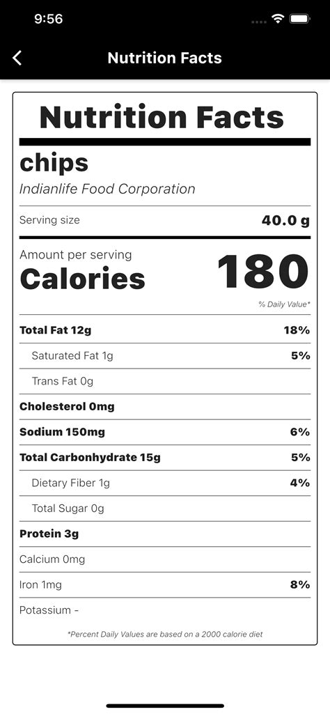 a simple nutrition facts app using bloc architecture with