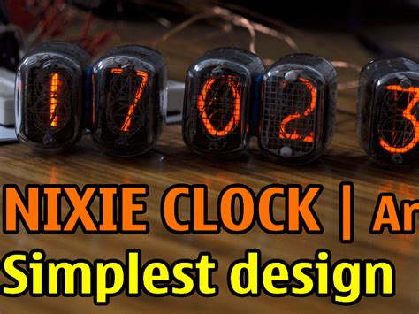 nixie clock with arduino simplest design arduino