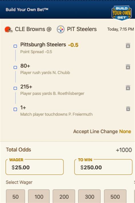 Best Monday Night Football Same Game Parlay For Browns Vs Steelers