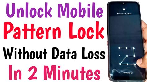 How To Unlock Pattern Lock Without Data Loss Unlock Android Phone
