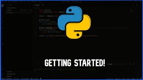 discord py how to make a bot episode 1 getting
