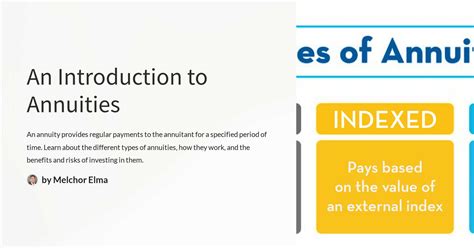 An Introduction To Annuities