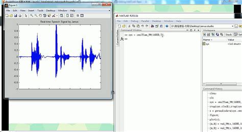 real time plot audio wave by speaking to the microphone by matlab