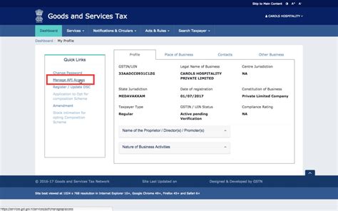enabling gstn api access for invoice upload indiafilings