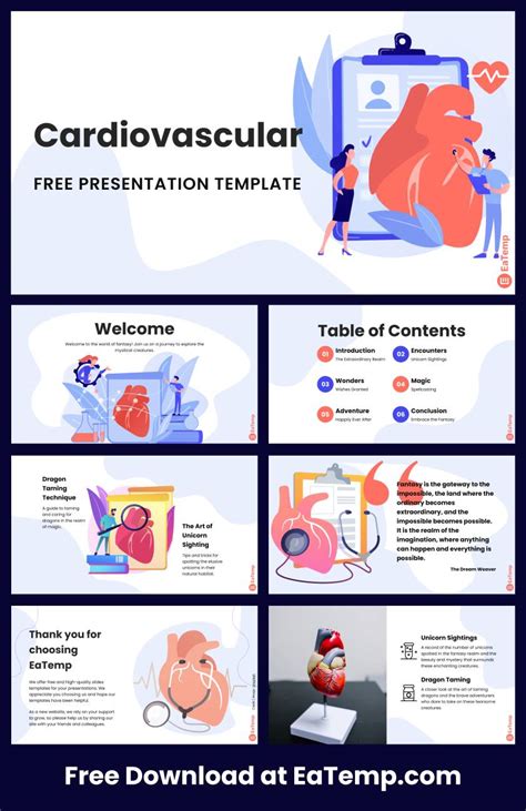 Cardiovascular Ppt Presentation Template Eatemp