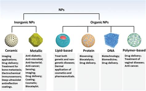 Classification And Biomedical Applications Of Nanoparticles Nps