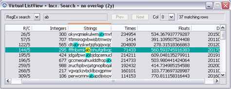 incremental search in owner and custom drawn listviews autoit example