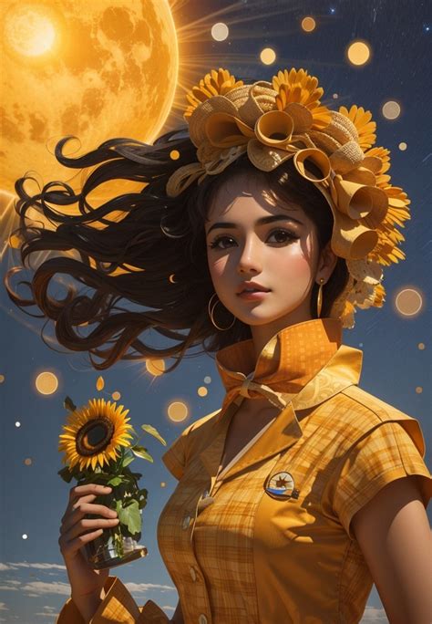 Download Ai Generated Girl Flowers Royalty Free Stock Illustration