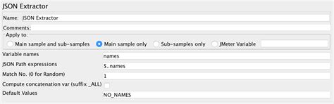 jmeter how to verify that particular elements of response json are