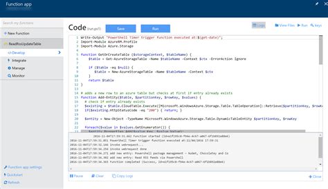 working with azure functions part 1 powershell