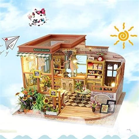Wenjuan Wooden Diy Dollhouse Miniature With Furniture Dollhouse Kit