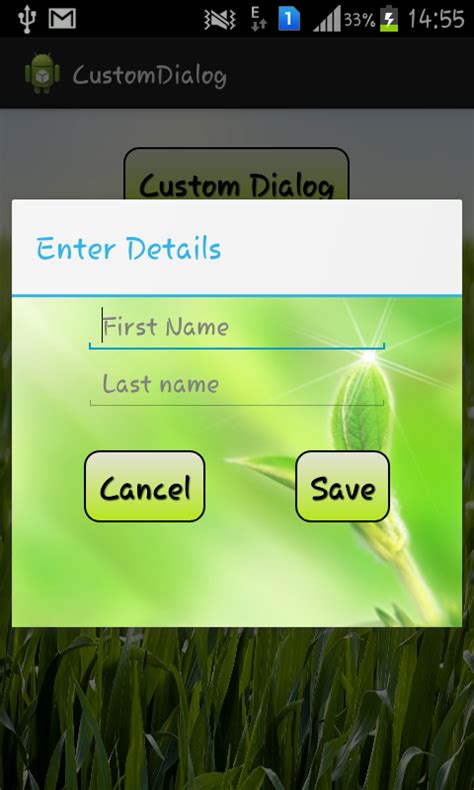 android how to configure the title of alert dialogue