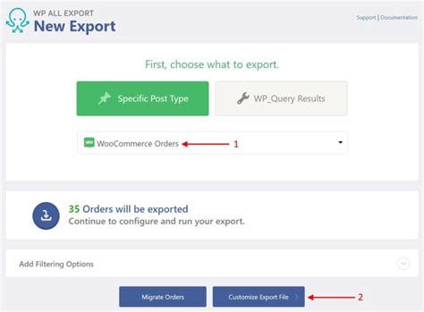 how to export woocommerce orders to csv excel or xml wp all import