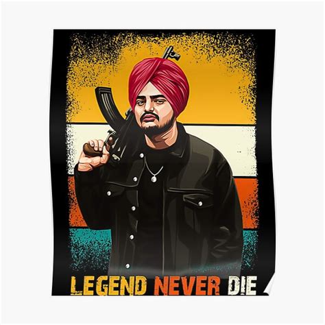 Legend Sidhu Moose Wala Poster For Sale By Lylaoehler Redbubble
