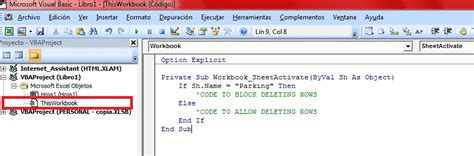excel is there a way to restrict deleting rows in a sheet using vba