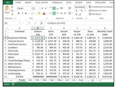excel workbooks three dimensional workbooks and other