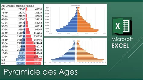 Comment Réaliser Une Pyramide Des Ages Dans Excel Youtube