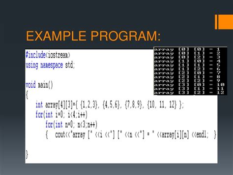 array in c