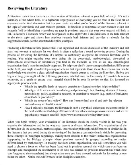 14 Literature Review Examples
