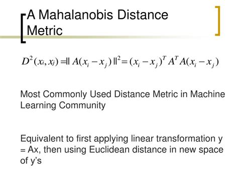 ppt supervised distance metric learning powerpoint presentation free