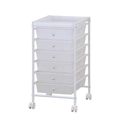 Plastic 6 Drawer Storage Home Display