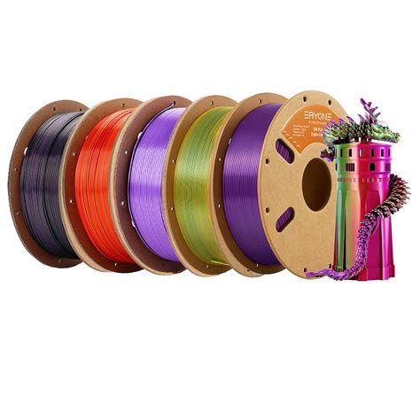 Eryone Triple Color Silk Pla Filament For 3d Printers 1kg 2 2lbs Spo