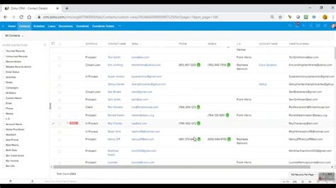 Zoho Training Email Merge Using Send Email Or Mass Email Youtube