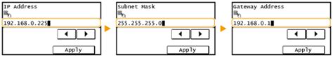 setting ipv4 address