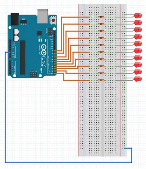 arduino led project knight rider tutorial45