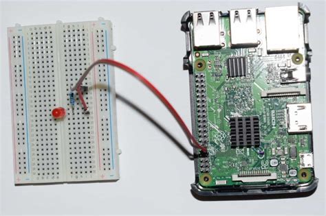 blinking led on raspberry pi using c admfactory