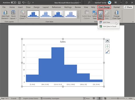 How To Create A Histogram Chart In Word Gear Up Windows