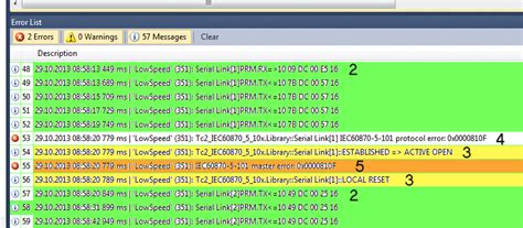 debug messages in twincat error list