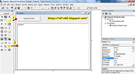 cara export listview to excel dengan visual basic 6 0 vb6