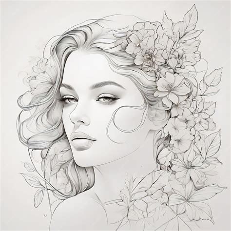 Premium Photo Abstract Female Face In One Line Minimalism Abstract