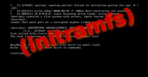 linux dicas e suporte erro no boot initramfs no seu gnu linux