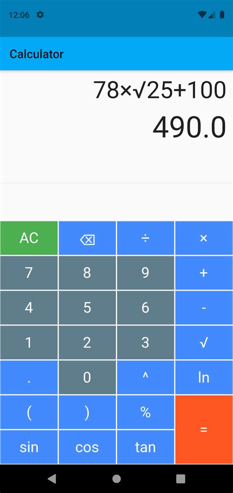 how to create a calculator in flutter using dart packages images