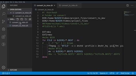 linux convert mkv to mov with ffmpeg for davinci resolve