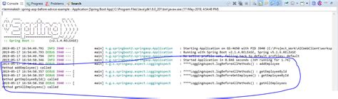 spring aop aspectj before advice example using before