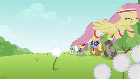 image fluttershy flying through dandelion s2e22 png my