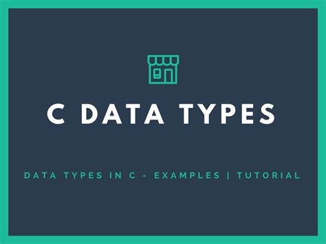 data types in c with examples c tutorials