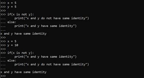 identity operators in python linuxways