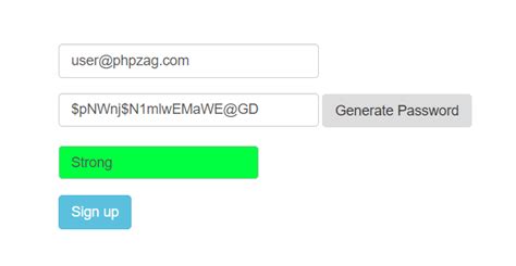 password generator with strength checker using javascript phpzag